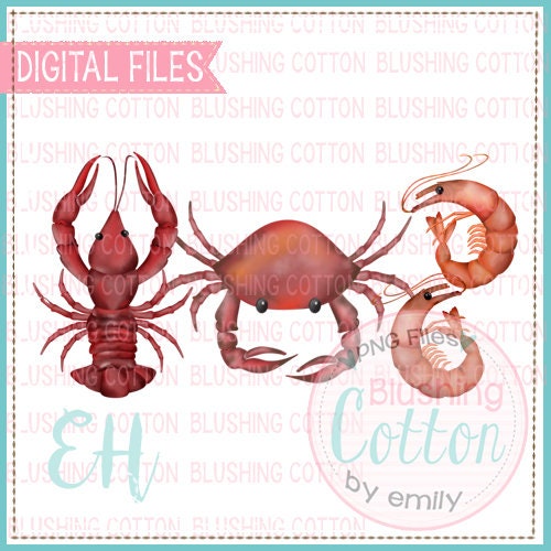 Crawfish Boil Row PNG Watercolor Artwork Digital File for - Etsy