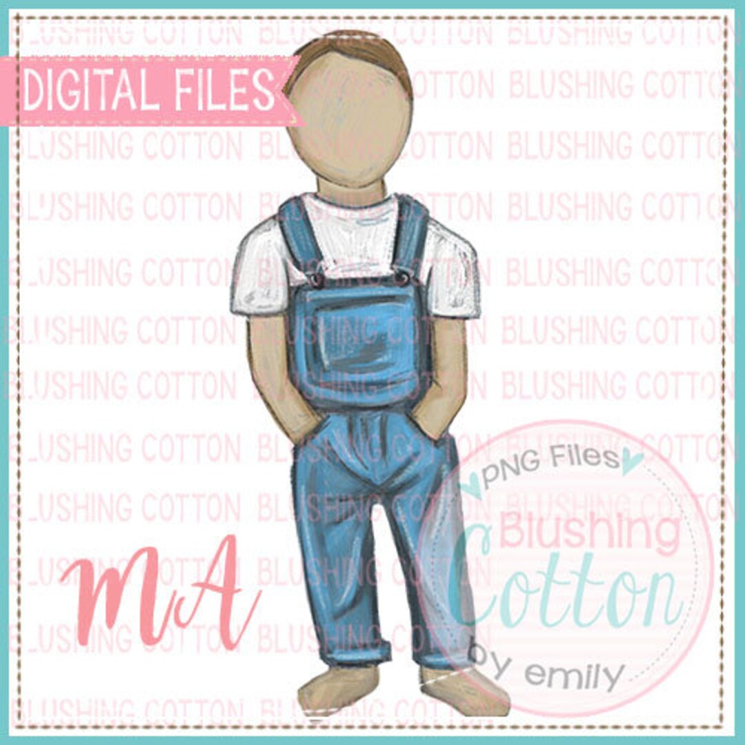 Little Boy Stick Figure PNG Watercolor Design BCMA - Etsy