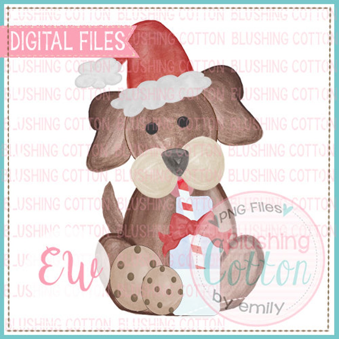 Christmas Pup Design PNG Artwork Digital File - for Printing and Other ...