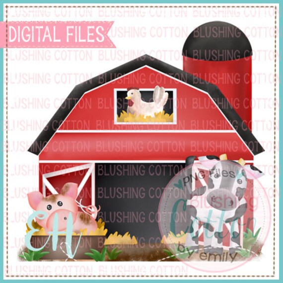 Barnyard Pals PNG Artwork Digital File for Printing and - Etsy