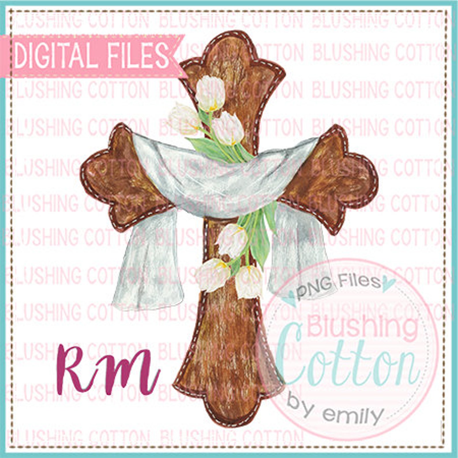 Easter Cross Hand Drawn Design PNG Artwork Digital File for - Etsy