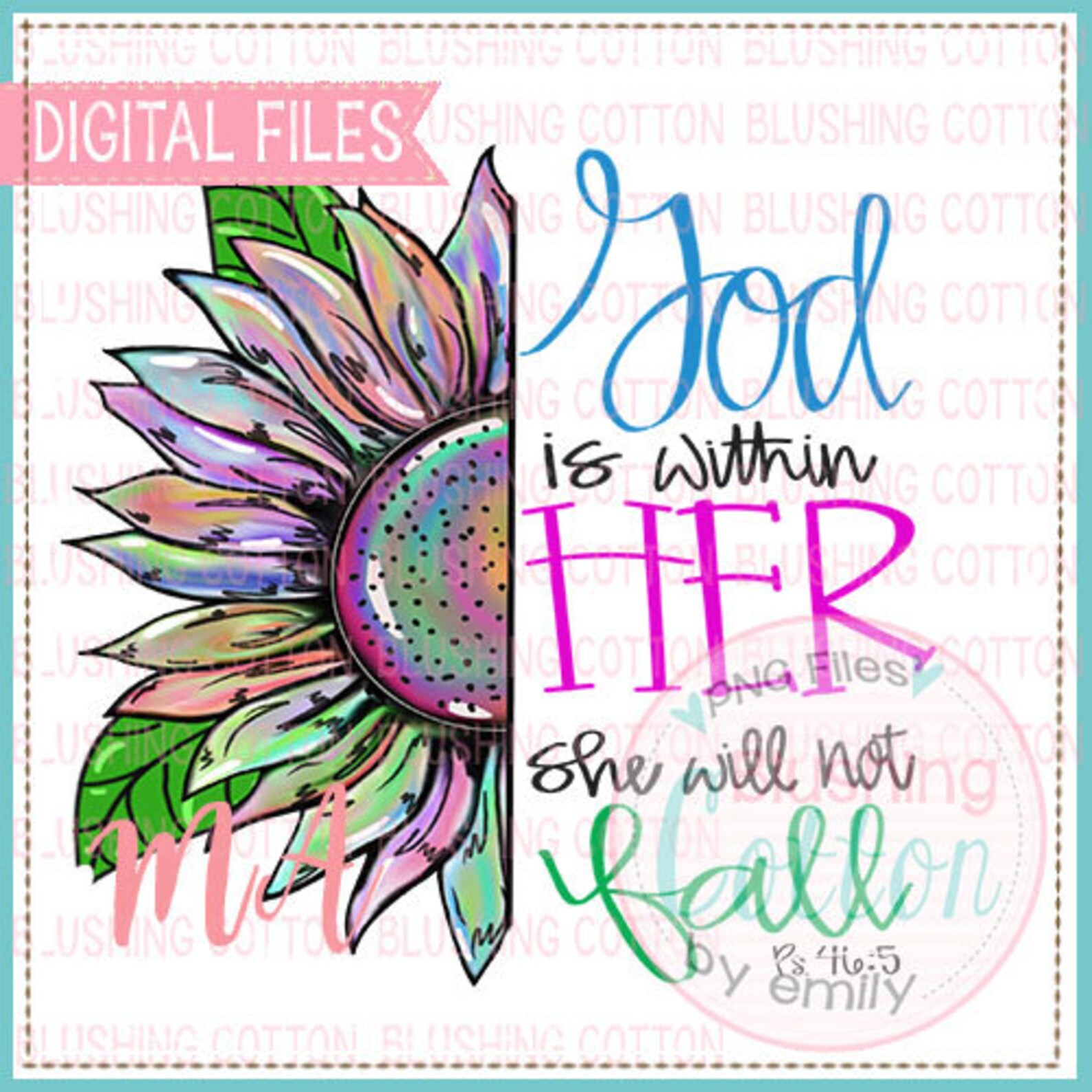 God is Within Her Design PNG Artwork Digital File for | Etsy