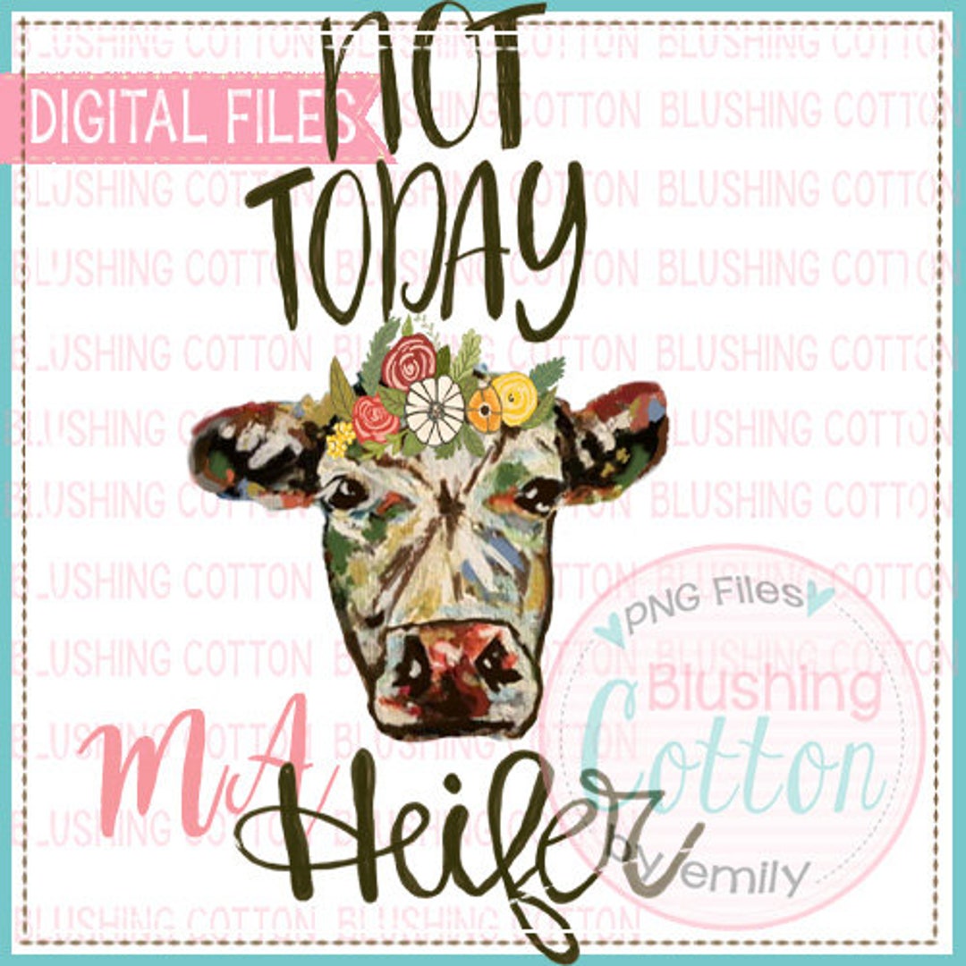 Not Today Handpainted Design PNG Artwork Digital File - for Printing ...