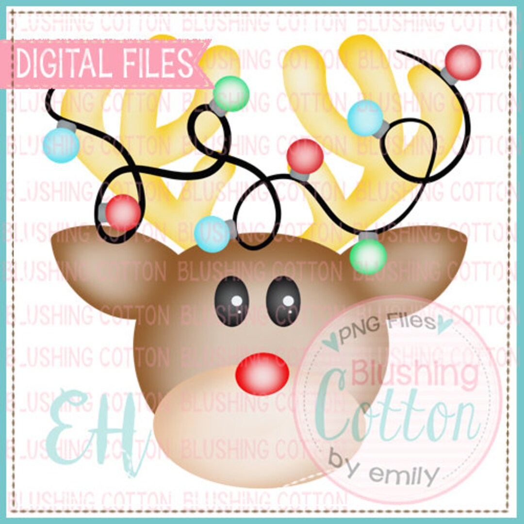 Small Nose Rudolph Design PNG Artwork Digital File - for Printing and ...