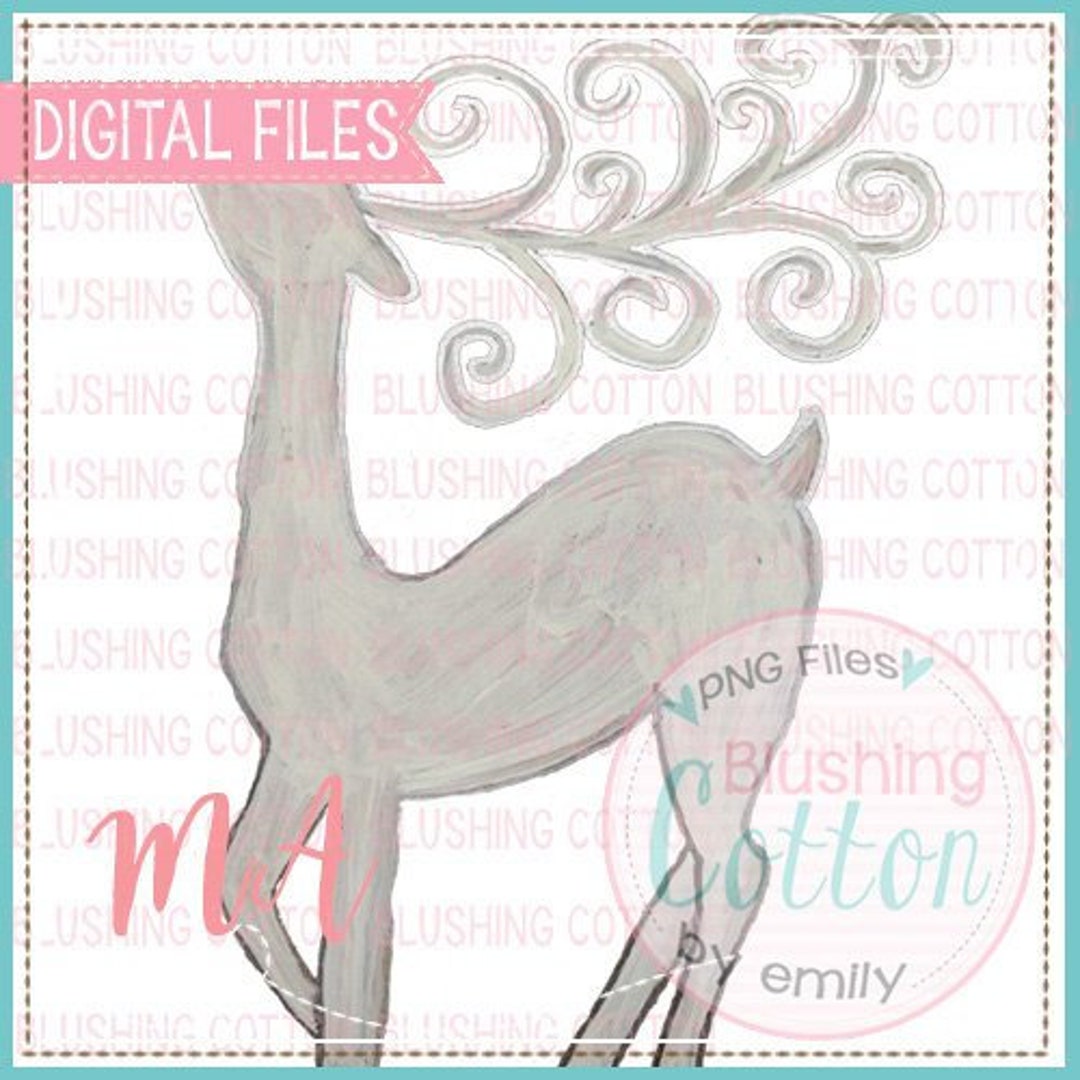 Fancy Deer PNG Watercolor Artwork Digital File for Printing and Other ...