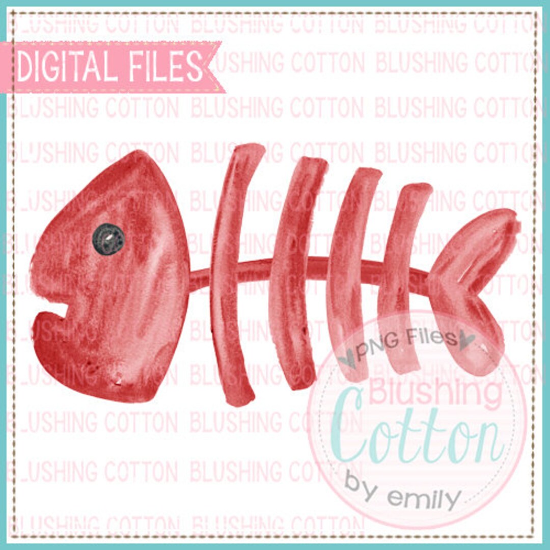 Bonefish Red Watercolor Design PNG Artwork Digital File - for Printing ...
