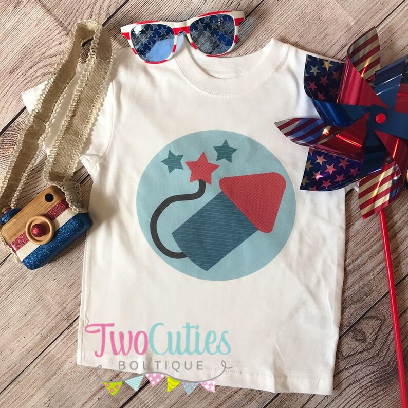 Patriotic 4th of July Rocket With Stars PNG Watercolor Artwork - Etsy
