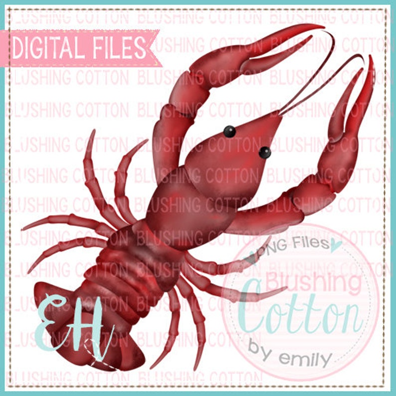 Crawling Crawfish PNG Watercolor Artwork Digital File for - Etsy