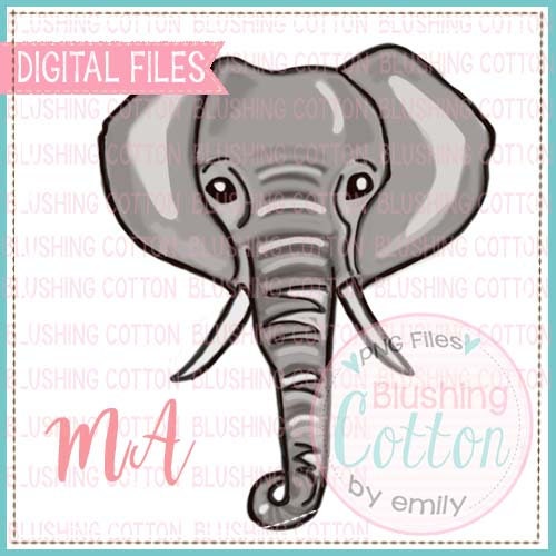 Elephant Watercolor Design PNG Artwork Digital File for - Etsy