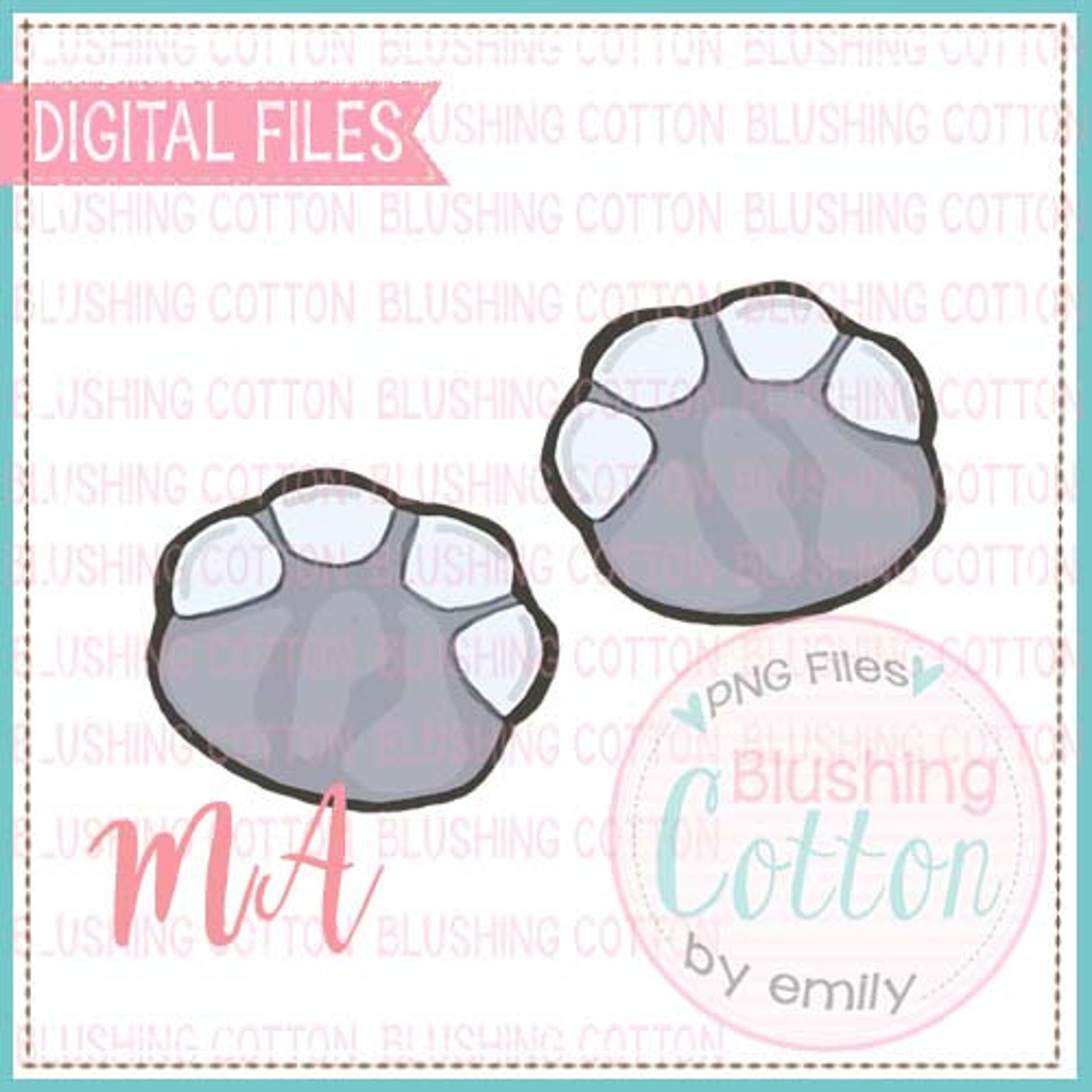 Elephant Paw Prints Watercolor Design PNG Artwork Digital File - Etsy