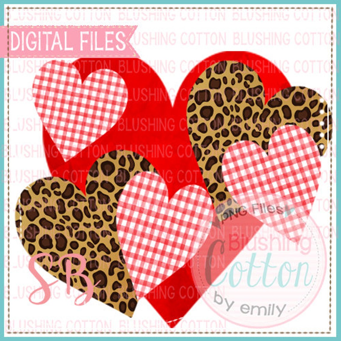 Multicolored Red Heart Group Design Watercolor PNG Artwork - Etsy