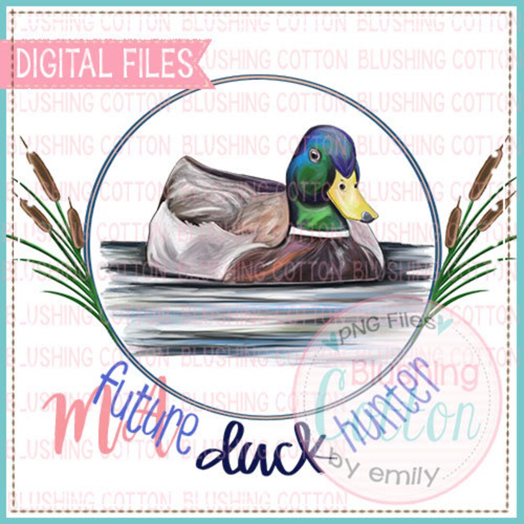 Future Duck Hunter Watercolor Digital PNG File Design BCMA - Etsy