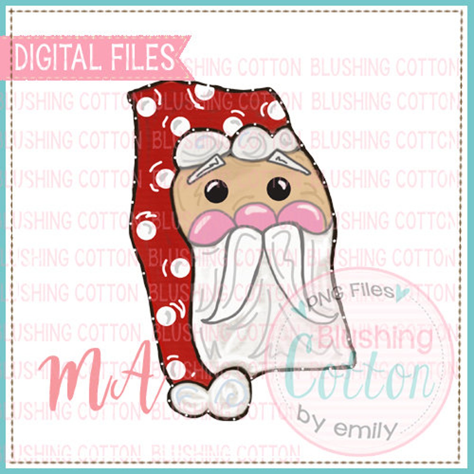 Alabama Santa Design PNG Artwork Digital File - for Printing and Other ...
