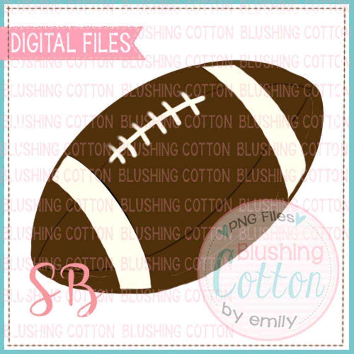 Football Design Watercolor PNG Artwork Digital File for - Etsy