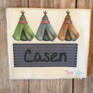 Tee Pee Trio PNG Watercolor Artwork Digital File - for Printing and ...