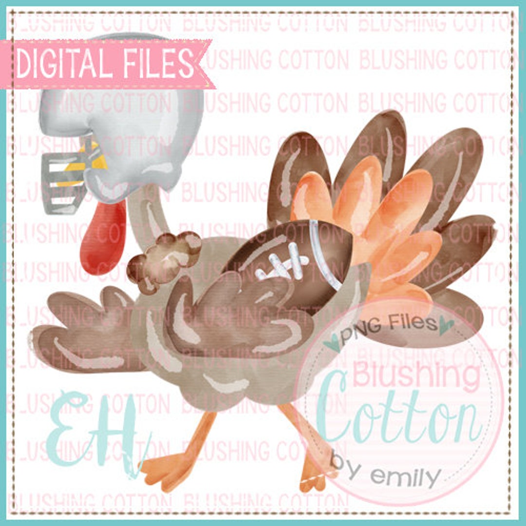 Football Turkey Handpainted Design PNG Artwork Digital File for ...