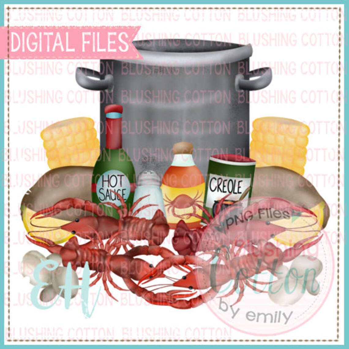 Crawfish Boil Scene PNG Watercolor Artwork Digital File for - Etsy