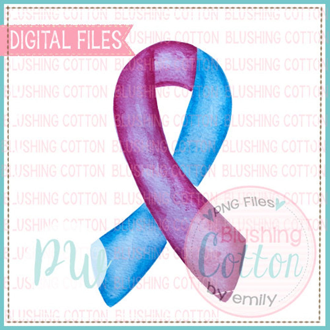 Infant Loss Awareness Ribbon Design Watercolor PNG Artwork Digital File ...
