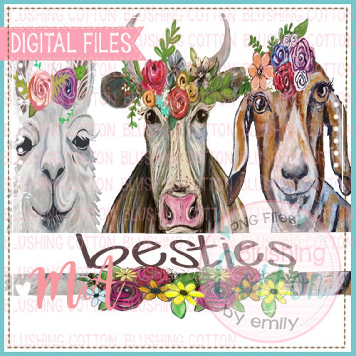 Besties Design PNG Artwork Digital File for Printing and - Etsy