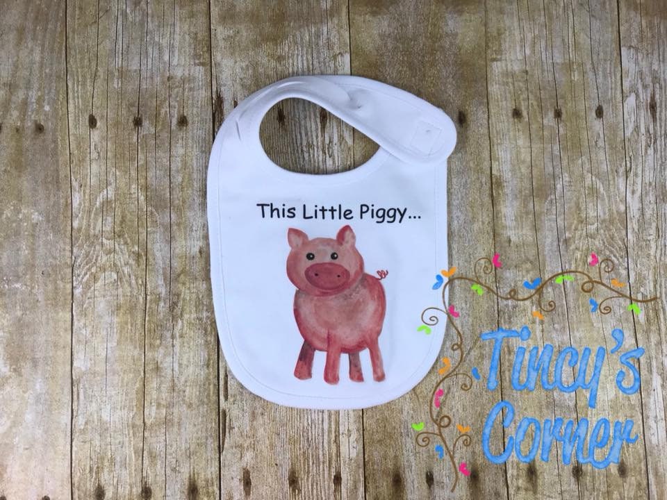 This Little Piggy Farm Animal PNG Watercolor Artwork Digital | Etsy