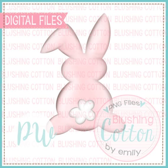 Peep Bunny Pink PNG Watercolor Artwork Digital File for - Etsy Australia