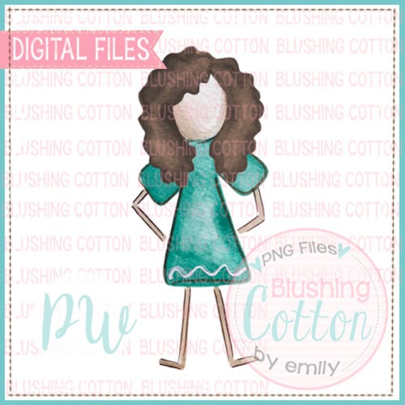 Brown Haired Stick Figure