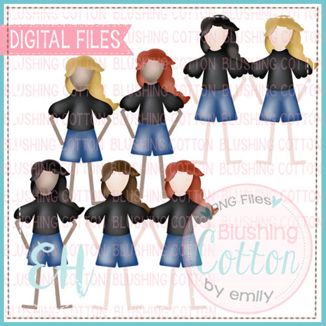 Mom 1 Stick Figure Set Designs BCEH - Etsy UK