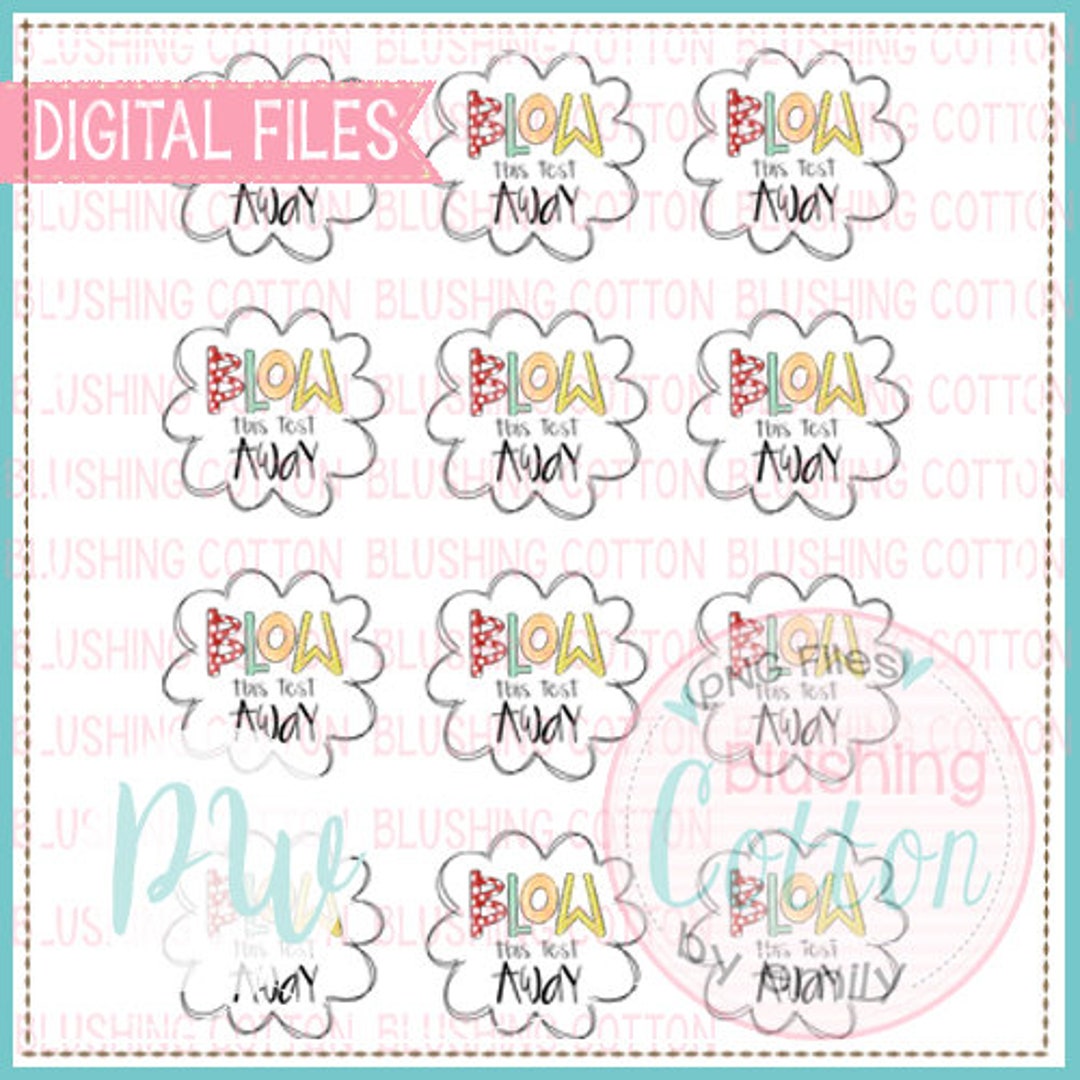 Blow This Test Away PNG Watercolor Artwork Digital File for Printing ...