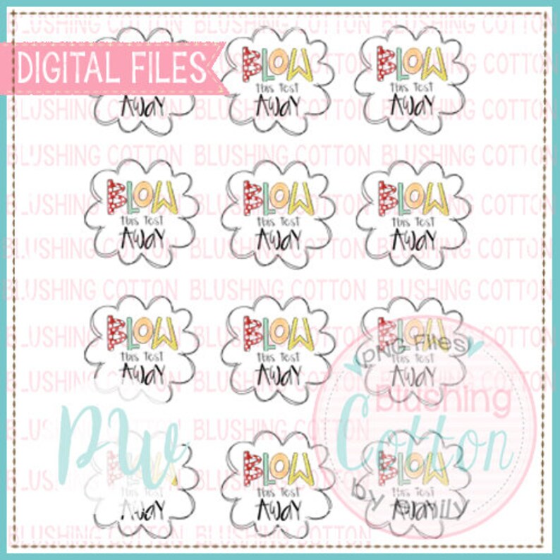 Blow This Test Away PNG Watercolor Artwork Digital File for Printing ...