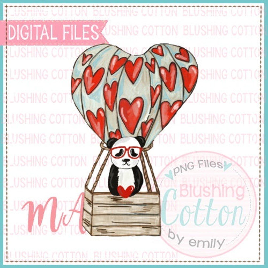 Panda in Hot Air Balloon Design PNG Artwork Digital File for | Etsy