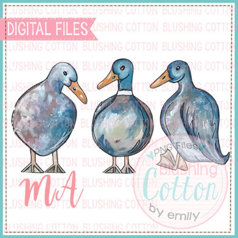 Duck Trio Design PNG Artwork Digital File for Printing and - Etsy