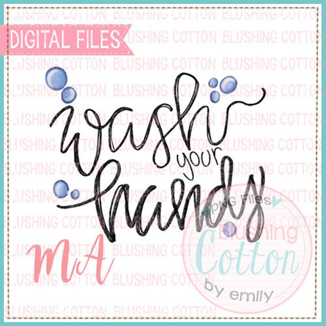 Wash Your Hands Design PNG Artwork Digital File for Printing - Etsy