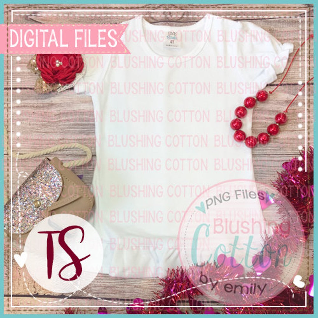 Digital File Only ARB Blanks White Ruffle Puff SS Top With Red ...