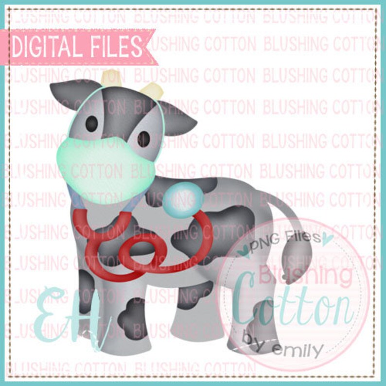 Doctor Cow Design PNG for Printing and Other Crafts | Etsy