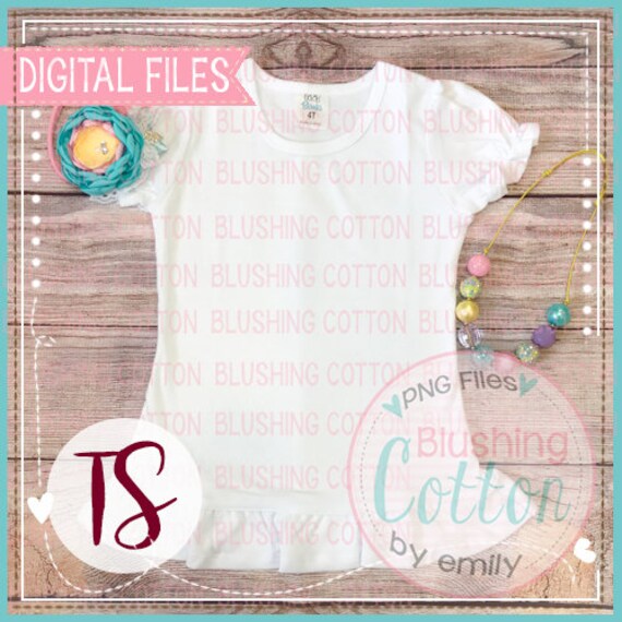 Digital File Only ARB Ruffle White Short Sleeve Top With - Etsy