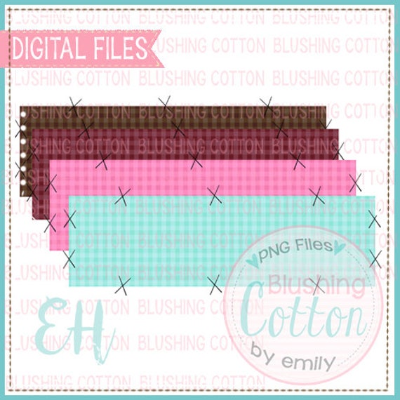 X Mark Gingham Name Plate Set BCEH | Etsy