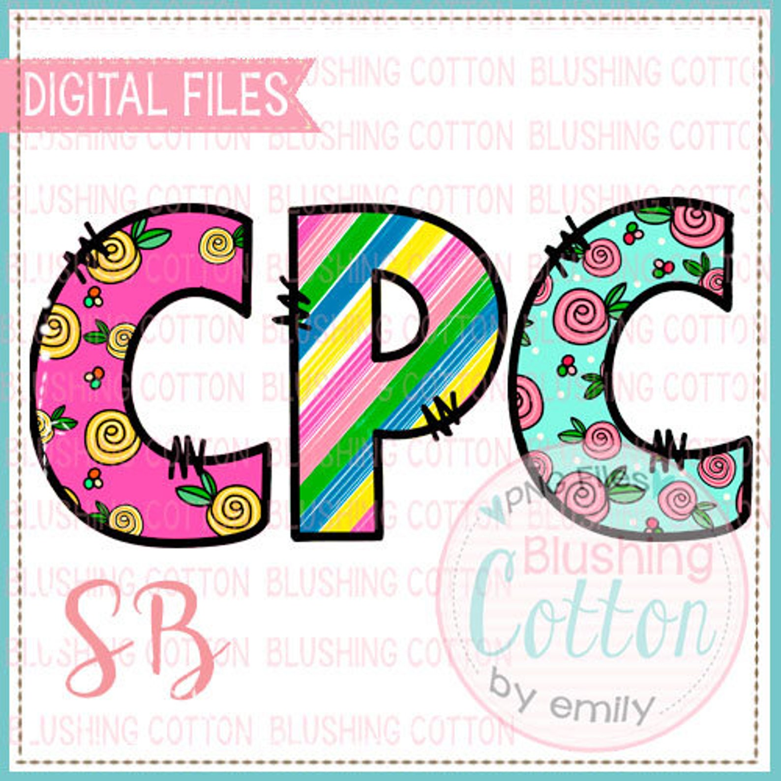 CPC Doodle Wordart Watercolor Design PNG Artwork Digital File - Etsy