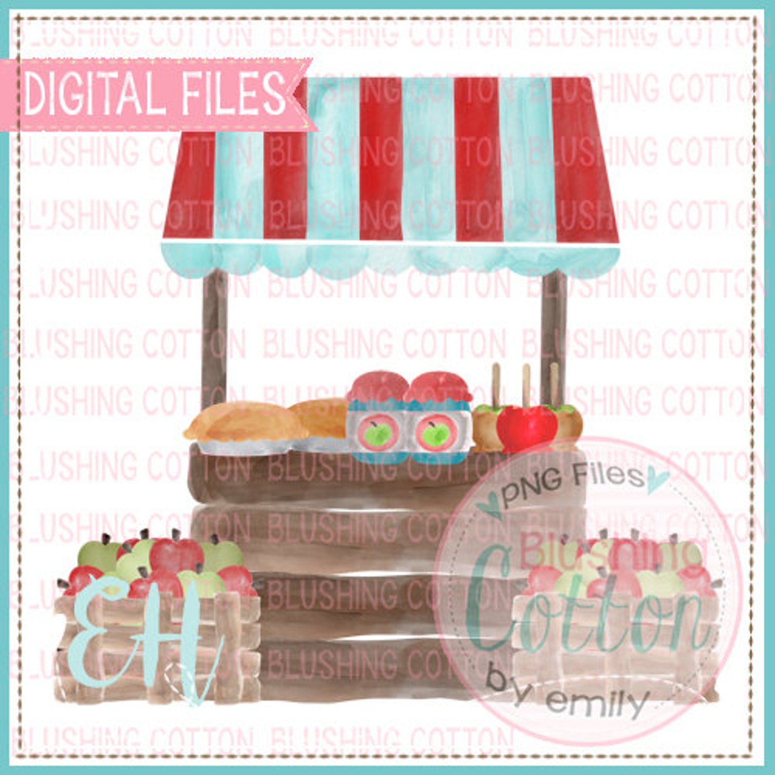 Apple Farm Stand Design PNG Artwork Digital File for | Etsy