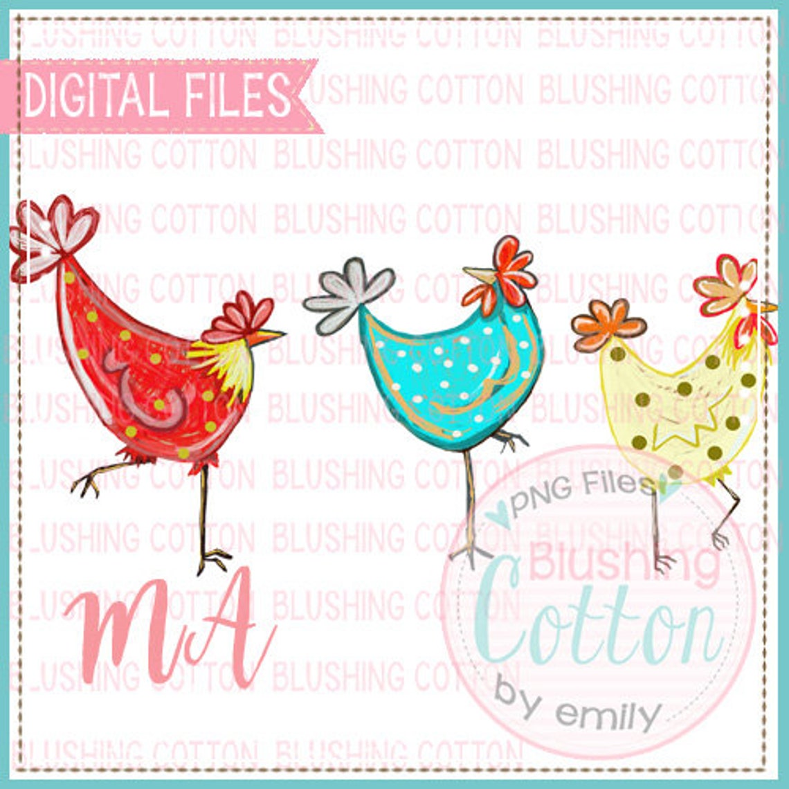 Flock Handpainted Design PNG Artwork Digital File for - Etsy