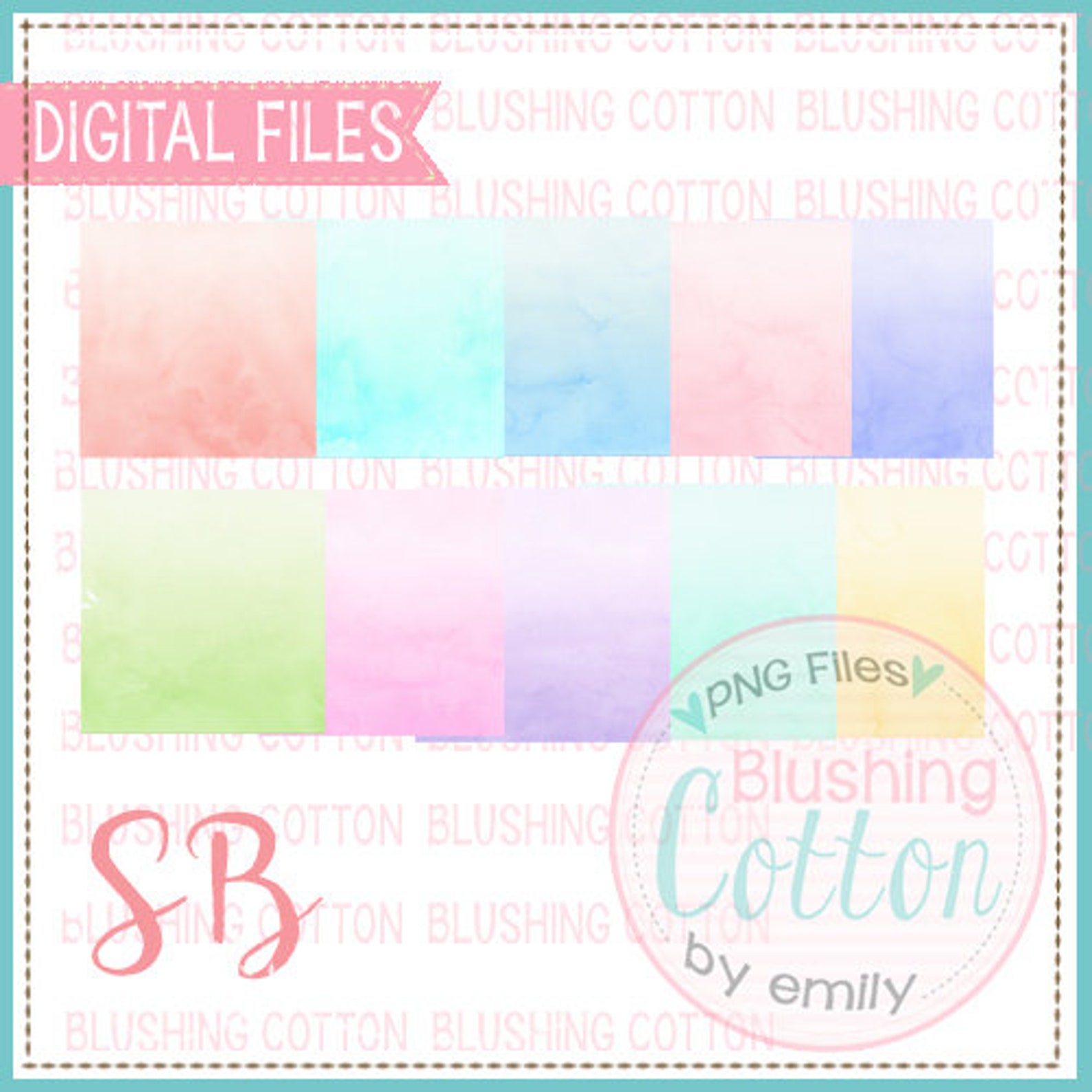 Pastel Ombre Square Background Design Bundle PNG Artwork - Etsy