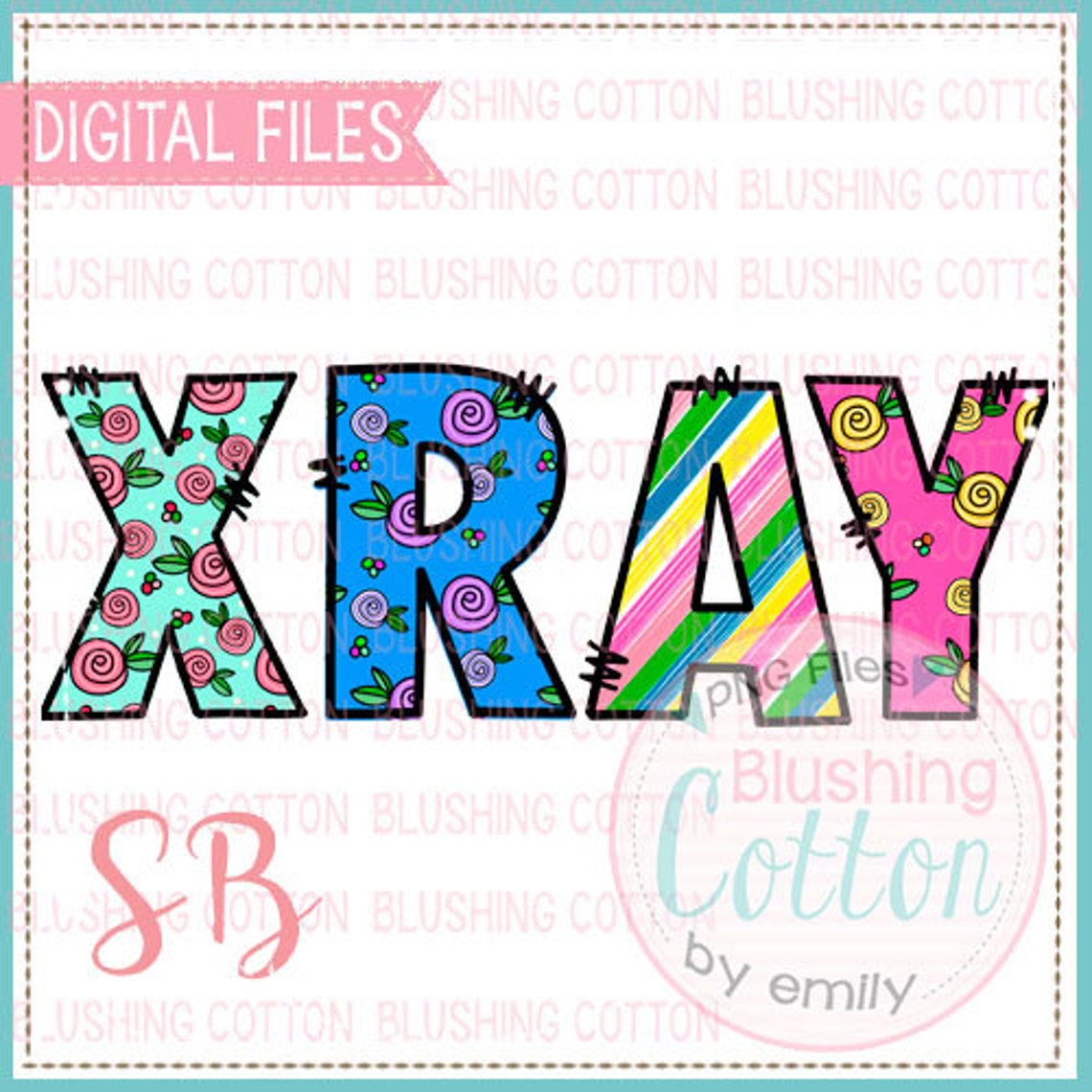 XRAY Doodle Wordart Watercolor Design PNG Artwork Digital File - Etsy