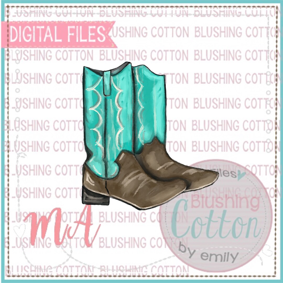 Cowboy Boots Design PNG Artwork Digital File - for Printing and Other ...