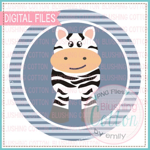 Zebra in Pink Striped Circle PNG Artwork Digital File for | Etsy