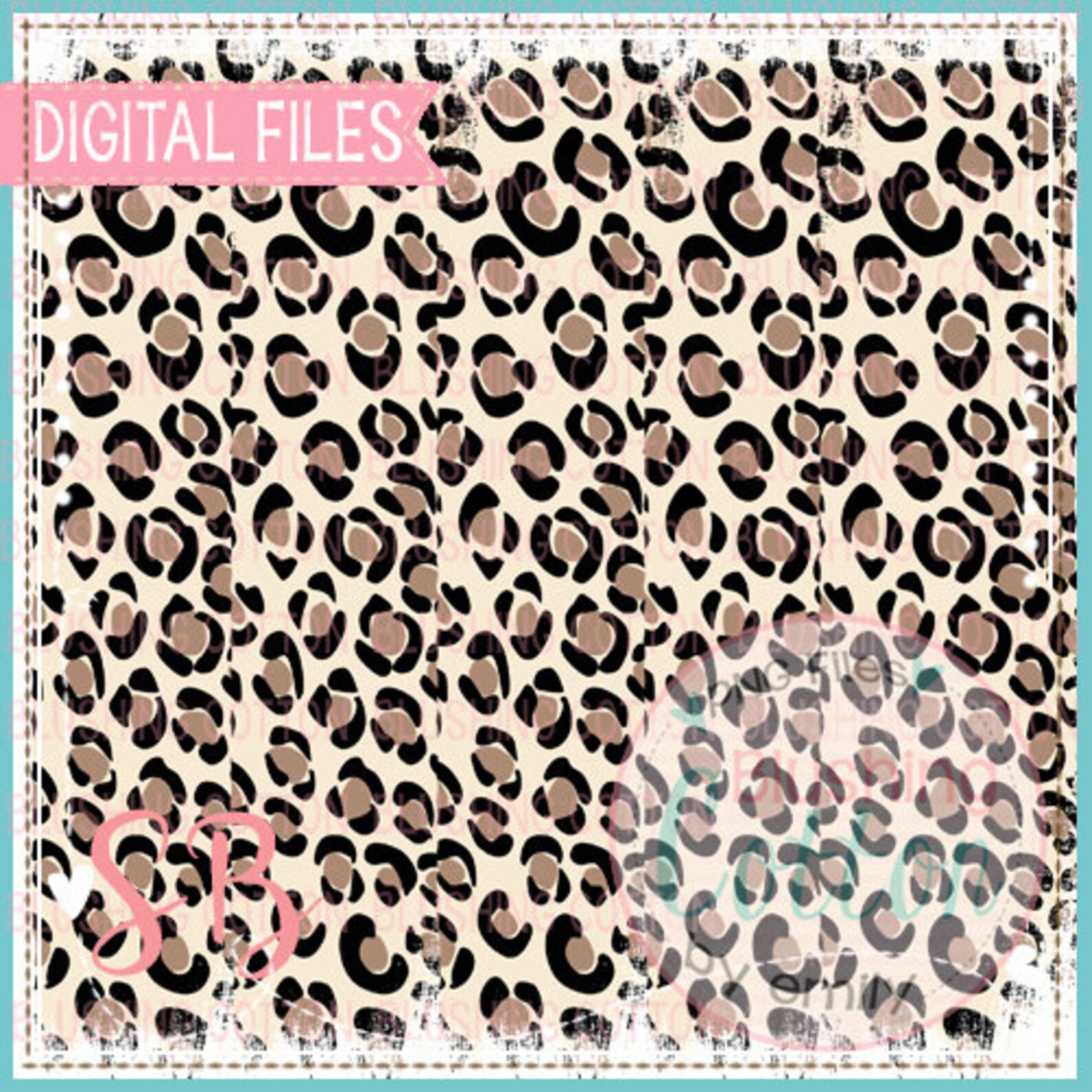 Cheetah Brush Stroke Background Design PNG Artwork Digital - Etsy