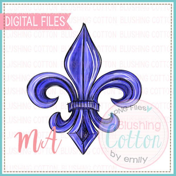 Blue Fleur De Lis - Etsy