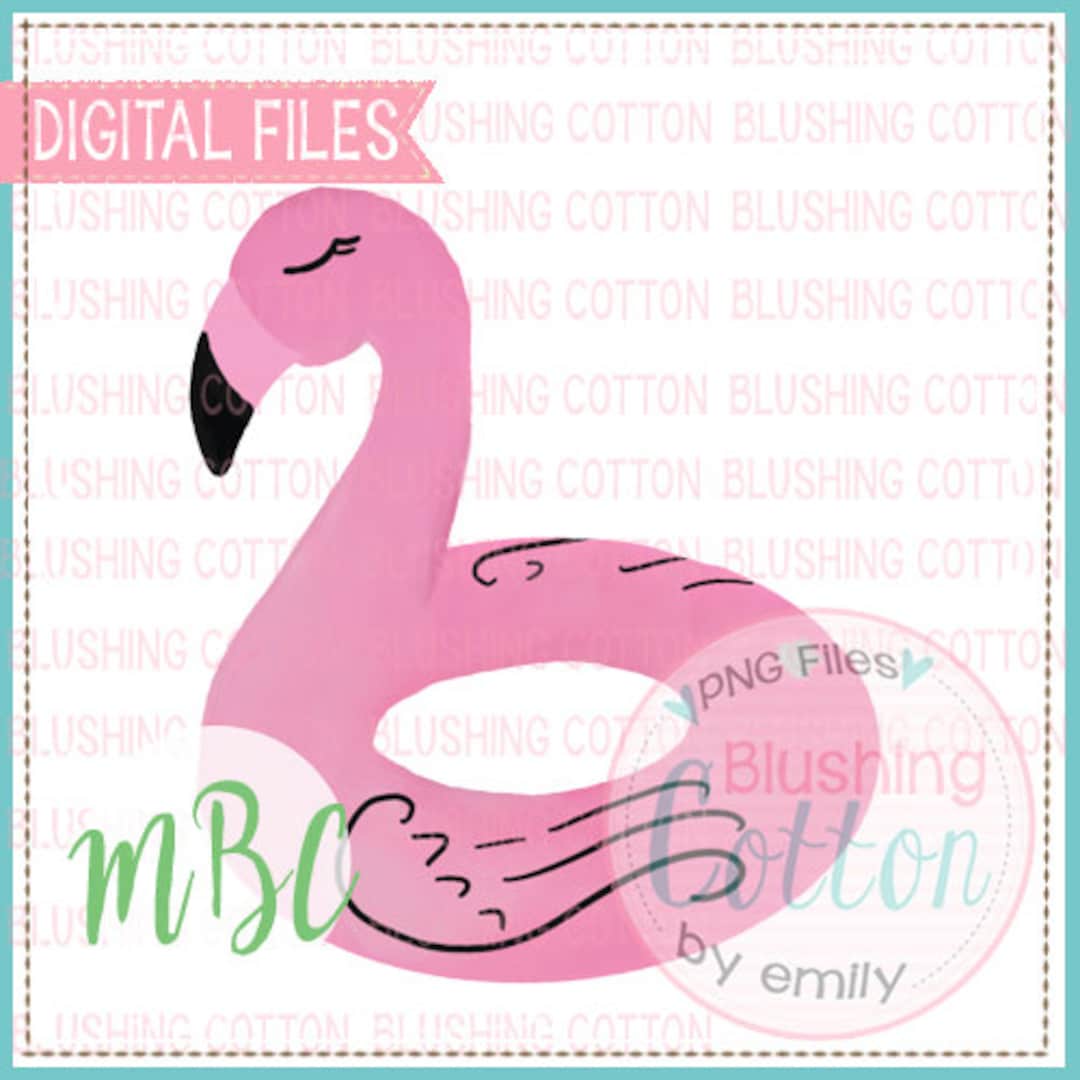 Flamingo Float Watercolor Design for Printing and Other Crafts BCMBC - Etsy