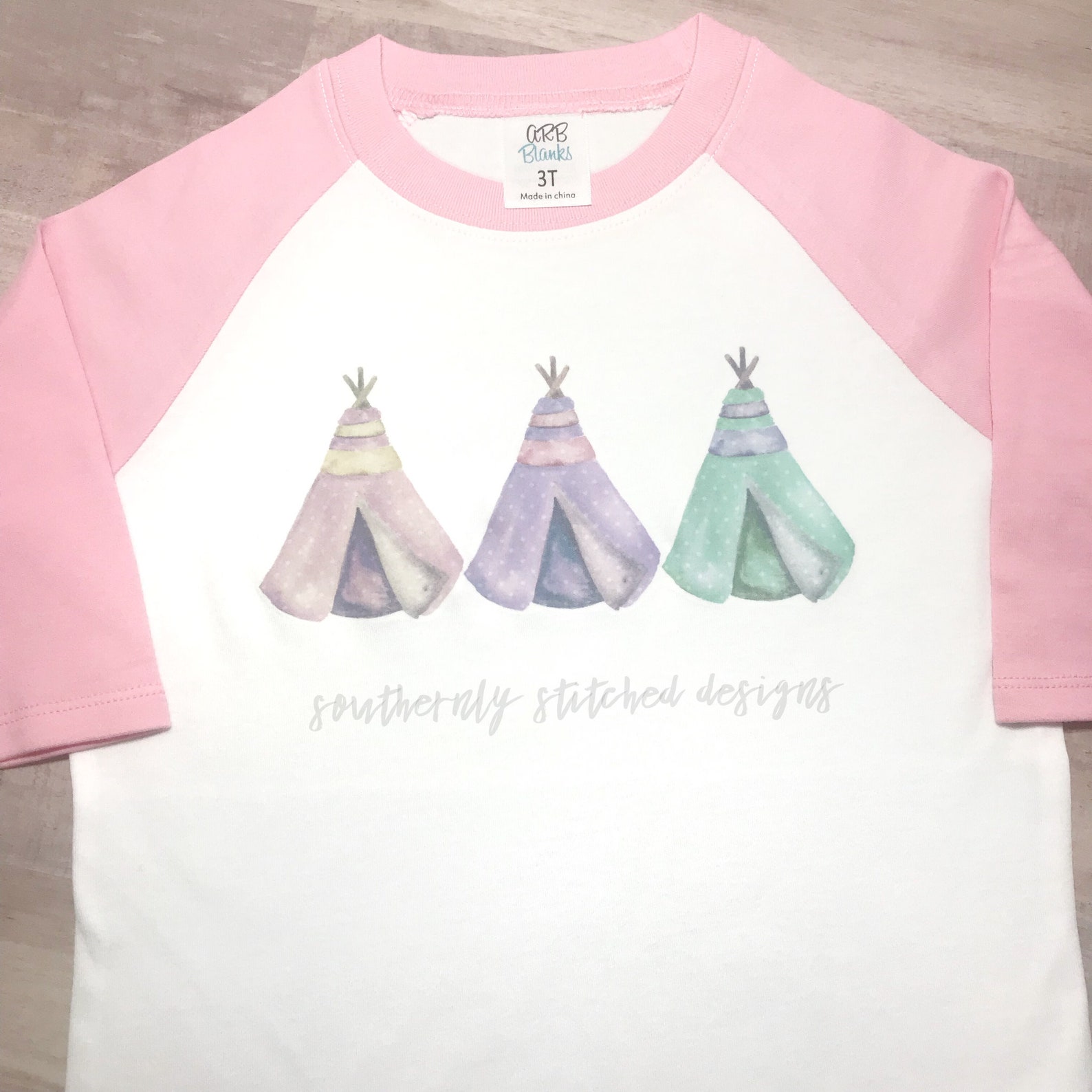 Tee Pee Trio Dots PNG Watercolor Artwork Digital File for - Etsy