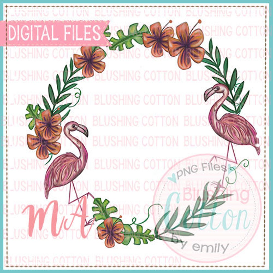 Flamingo Frame Design PNG Artwork Digital File for Printing - Etsy