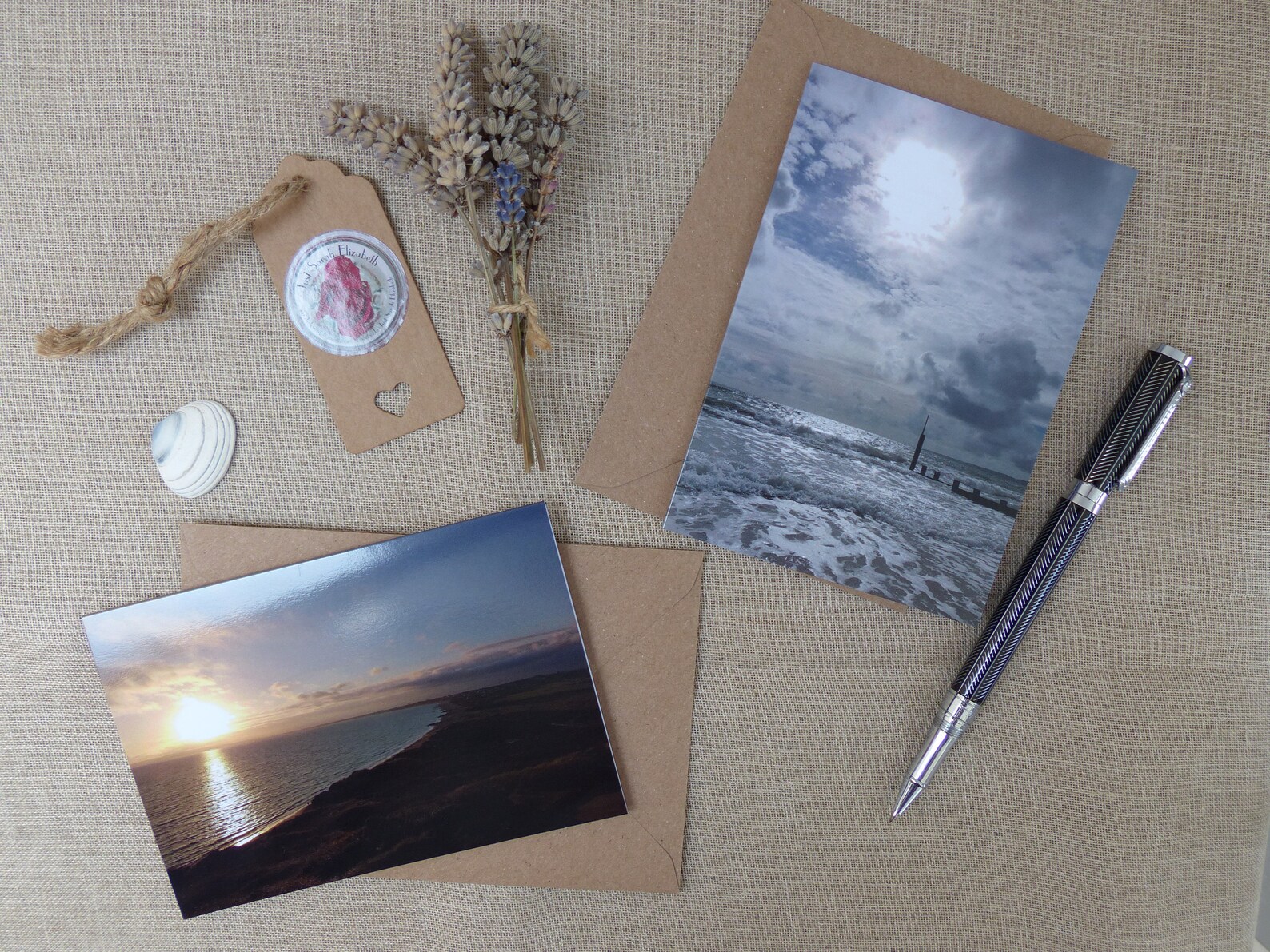6 Coastal Themed Photographic Cards for the Price of 5. Beach, Sea ...