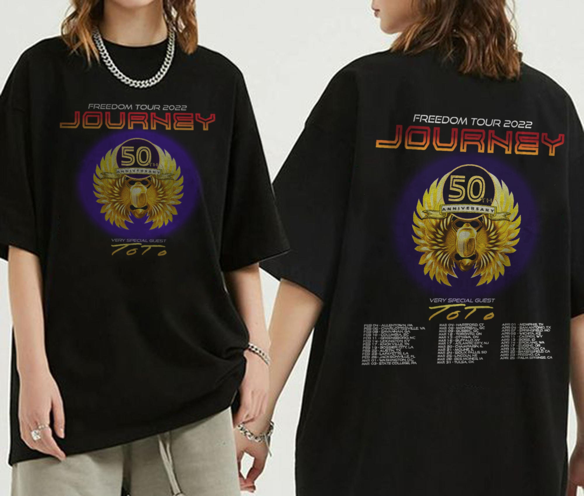 Journey 2023 Freedom Tour, 2023 Journey Tour T-Shirt Journey 2023 Freedom Tour, 2023 Journey Tour T-Shirt
